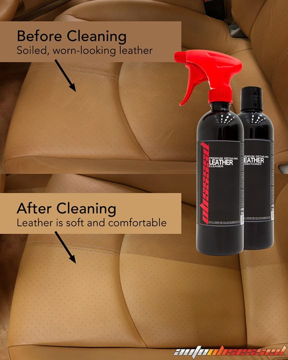 Before and After Cleaning and Conditioning Leather | Auto Obsessed