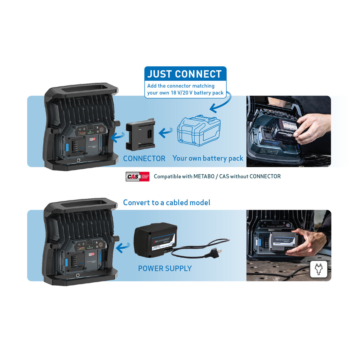 Scangrip Multimatch 8 Connect — 8,000‑Lumen Detailing Light